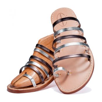 Sandalo in pelle Modello Rainbow | Minerva Sandali